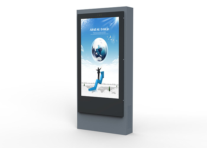 Smart Bus Shelter Digital Signage 72 นิ้ว Clear Bus Bus Stop Advertisment